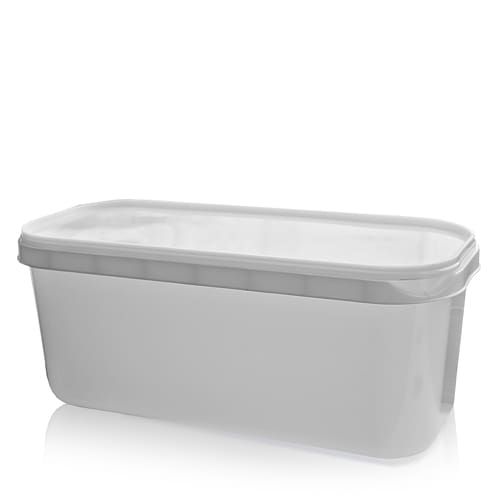 5L Natural Ice Cream Tub With Lid - Ampulla Ltd - 0161 367 1414