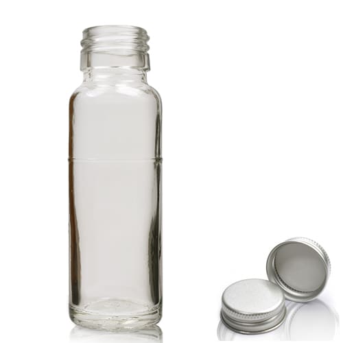 73ml Clear Glass Bottle With Aluminium Cap - Ampulla LTD