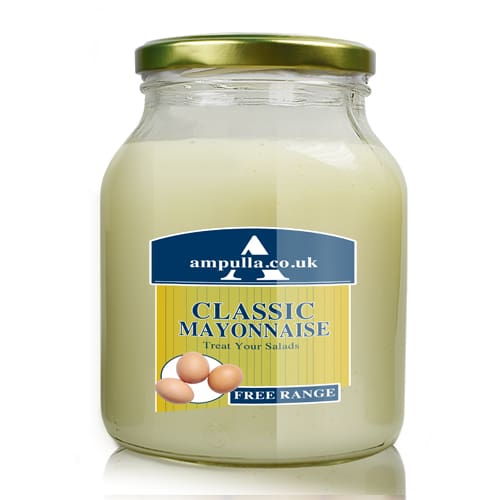 925ml Glass Mayonnaise Jar With Lid - Ampulla - 0161 367 1414