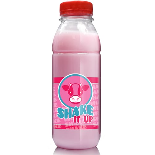 330ml Plastic Milkshake Bottle With Cap - Ampulla Packaging