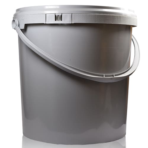 10 Litre Grey Plastic Bucket | Ampulla Packaging Ltd