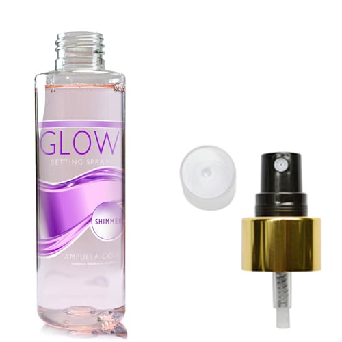 150ml Luxury Clear Tubular Setting Spray Bottle - Ampulla