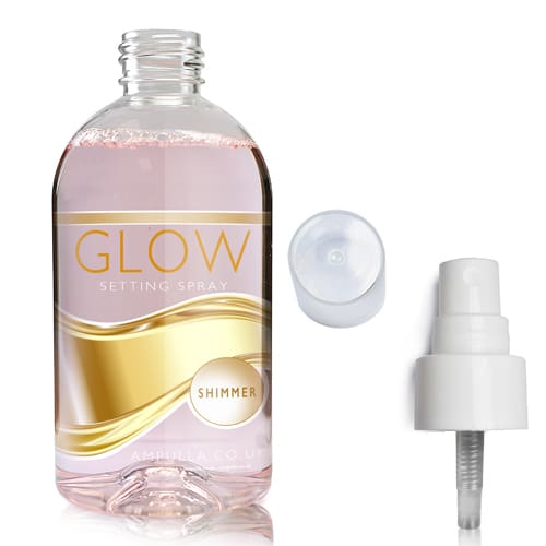 250ml Clear Boston Setting Spray Bottle | Ampulla Ltd