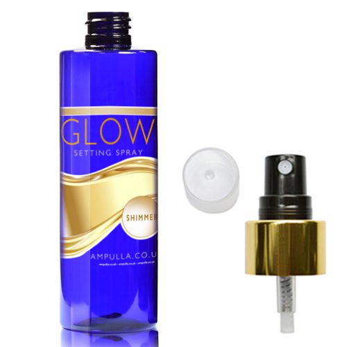 250ml Luxury Cobalt Blue Setting Spray Bottle - Ampulla LTD
