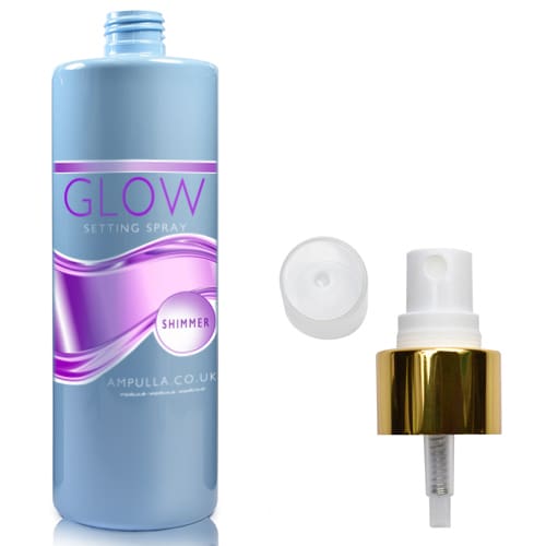 500ml Luxury Light Blue Setting Spray Bottle - Ampulla Ltd