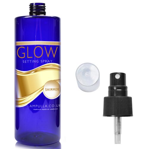 500ml Cobalt Blue Setting Spray Bottle - Ampulla Ltd