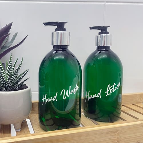500ml Green Hand Wash Bottle Set - Ampulla Packaging