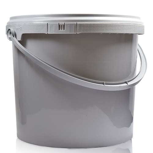 5L Grey Bucket With Handle T E Lid Wholesale
