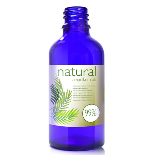 50ml Blue Glass Essential Oil Bottle - Ampulla Ltd - 0161 367 1414