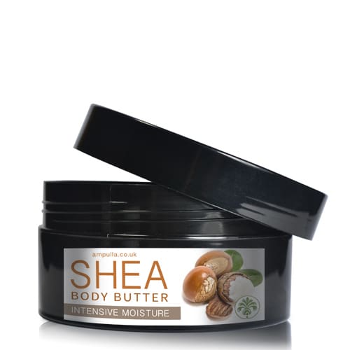 200ml Black Body Butter Container With Lid - Ampulla Ltd