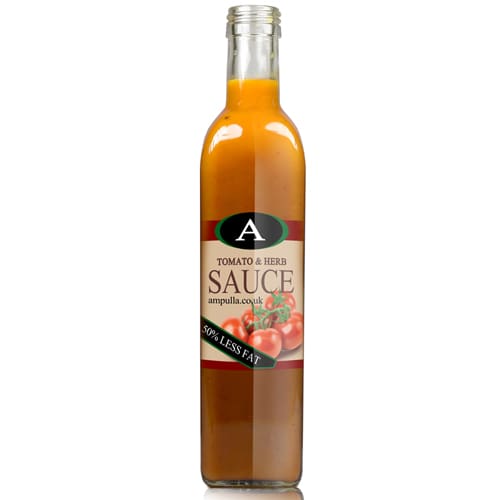 500ml Glass Square Sauce Bottle - Ampulla - 0161 367 1414